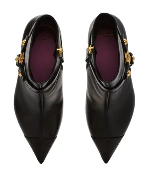 Balmain Heeled Calfskin Eva Ankle Boots