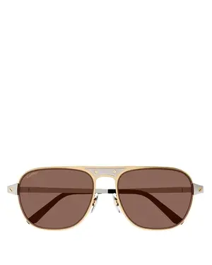CARTIER Santos Evolution Navigator Sunglasses - Gold