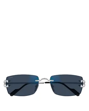 Cartier C Decor Rectangle Sunglasses
