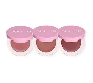 DOLL 10 Cheek Flush Cream Blush Trio - One-color