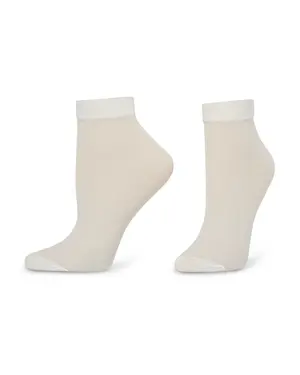 Hue Sheer Anklet Socks - Ivory