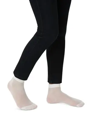 Hue Sheer Anklet Socks - Ivory