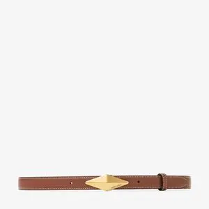 JIMMY CHOO Jimmy Choo Diamond Clasp Calf Leather Belt
