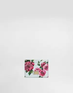 Dolce & Gabbana Polished Calfskin Card Holder - Print