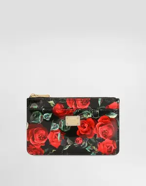 Dolce & Gabbana Polished Calfskin Card Holder - Print