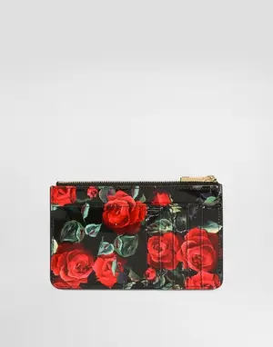 Dolce & Gabbana Polished Calfskin Card Holder - Print