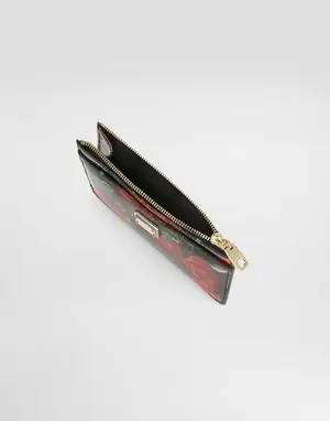 Dolce & Gabbana Polished Calfskin Card Holder - Print