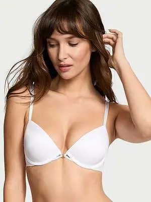 Victoria's Secret Very Sexy Smooth Lightly Lined Plunge Demi Bra - White,ivory