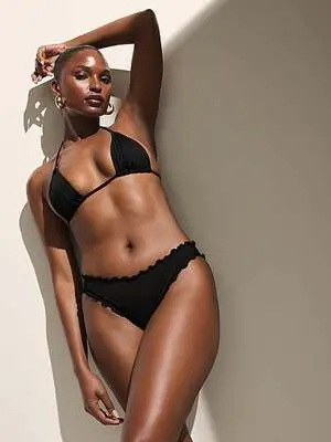 Victoria's Secret Swim Triangle Bikini Top - Black