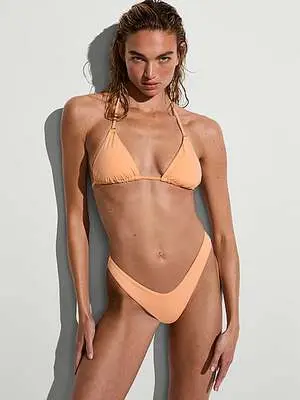 Victoria's Secret Swim Triangle Bikini Top - Orange