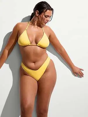 Victoria's Secret Swim Triangle Bikini Top - Yellow