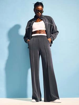 VICTORIA'S SECRET VSX Featherweight Knit Wide-Leg Pant