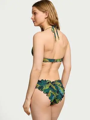 Victoria's Secret Swim Ruched Cheeky Bikini Bottom Print