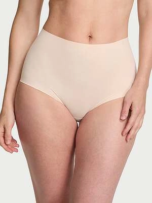 Victoria's Secret No-show Mesh Modern Brief Panty - Beige