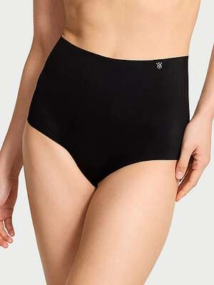 Victoria's Secret No-show Snake Mesh Modern Brief Panty - Black