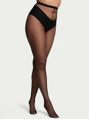 Victoria's Secret Very Sexy Sheer Tights - Black