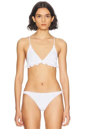 COU COU For The Butterfly Bralette - White