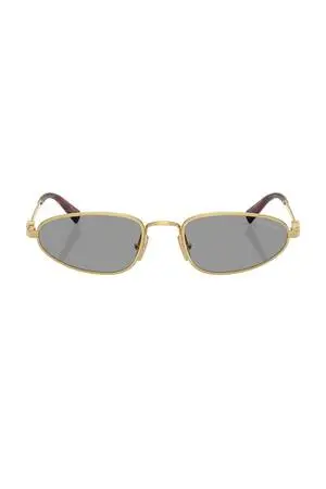 Miu Miu Narrow Sunglasses - Gold