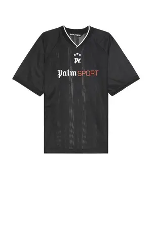 Palm Angels Sport Mesh Tee - Black