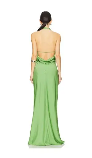 Simkhai Reannon Draped Gown - Green