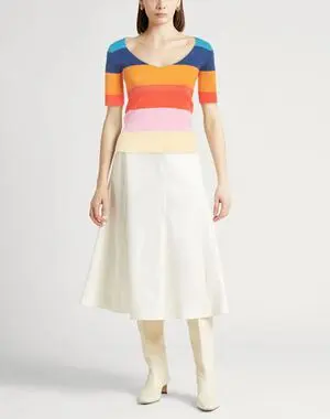 ROBERTO COLLINA Striped V-neck Sweater