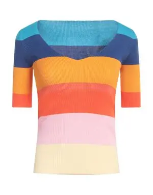 ROBERTO COLLINA Striped V-neck Sweater
