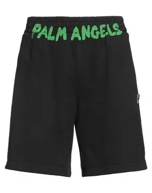 Palm Angels Athletic French Terry Shorts - Black