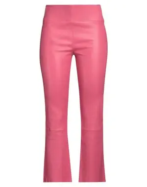 Sprwmn Leather Flared Pants - Pink