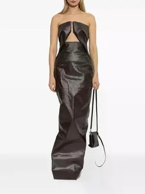 Rick Owens Cut-out Midi Dress - Brown