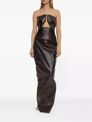 Rick Owens Cut-out Midi Dress - Brown