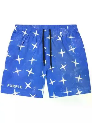 PURPLE BRAND Stars All Around Shorts - Blue