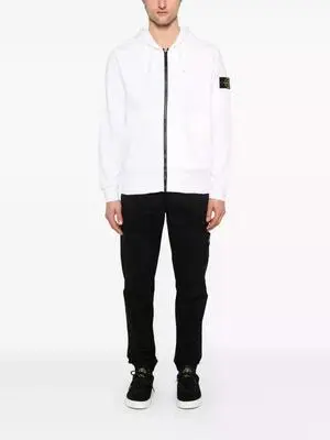 Stone Island Compass-badge Hoodie - White