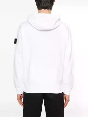 Stone Island Compass-badge Hoodie - White