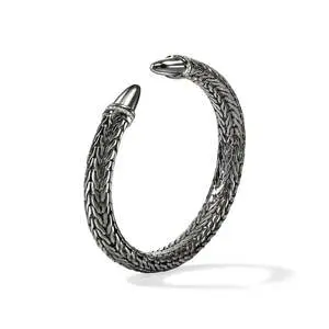 John Hardy Spear Flex Cuff With Dark Diamonds