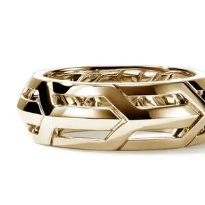 John Hardy 50mm Icon Band Ring In Reclaimed