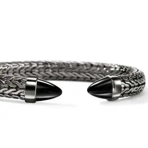 John Hardy Spear Flex Cuff With Black Onyx
