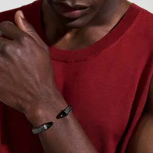 John Hardy Spear Flex Cuff With Black Onyx