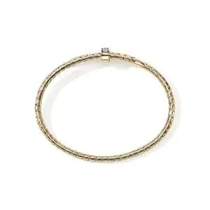 John Hardy Spear Flex Cuff With Diamonds