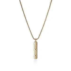John Hardy Icon Tag Necklace - Gold