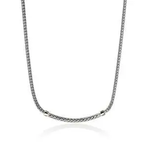 John Hardy Jh Essential Pave Necklace - Sterling Silver