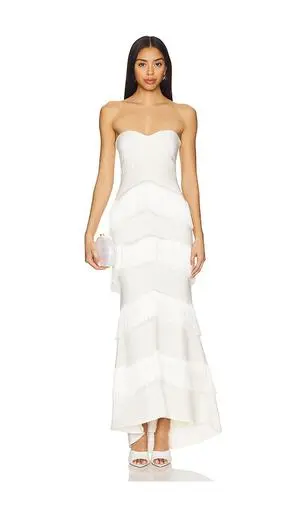 House Of Harlow 1960 X Hera Fringe Maxi Dress - Ivory
