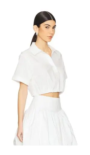 Simkhai Nicky Short Sleeve Crop Top