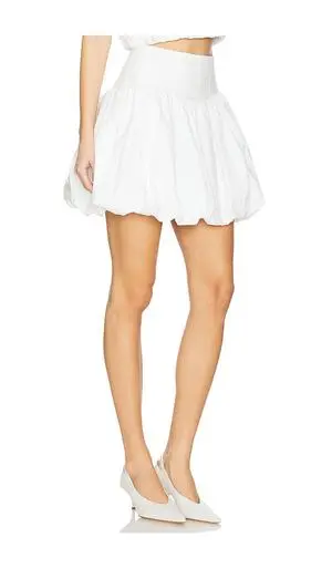 Simkhai Pippa Bubble Mini Skirt - White