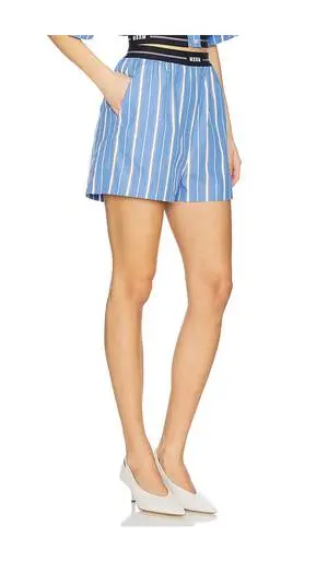 MSGM Striped Poplin Shorts