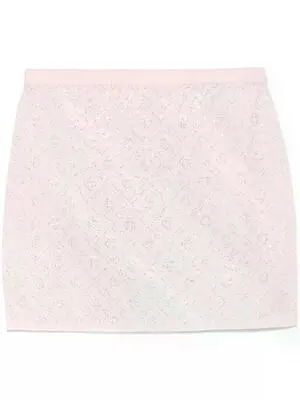 Casablanca Crystal-monogram Mini Skirt