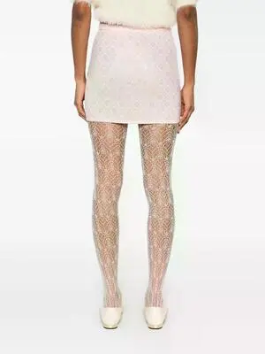 Casablanca Crystal-monogram Mini Skirt