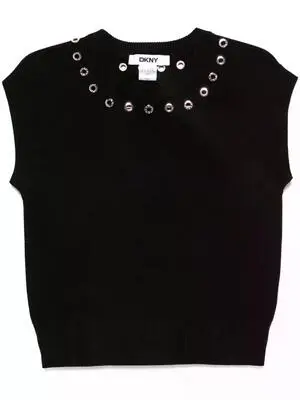 Dkny Gromet-detailed Vest