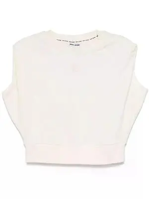 Dkny Embroidered Sleeveless Sweatshirt