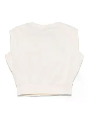 Dkny Embroidered Sleeveless Sweatshirt
