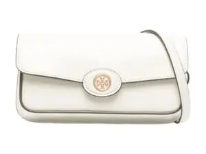 Tory Burch Robinson Spazzolato E/w Shoulder Bag - Shea Butter